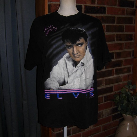 Sof Tee | Tops | Vintage Sincerely Elvis Single Stitch Tshirt Xl | Poshmark